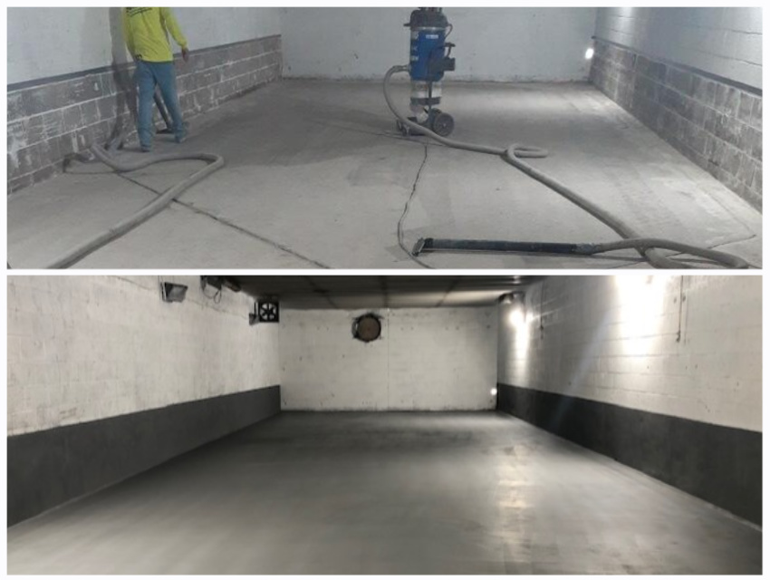 Industrial Wash Room Floor Installing Using Ucrete RG